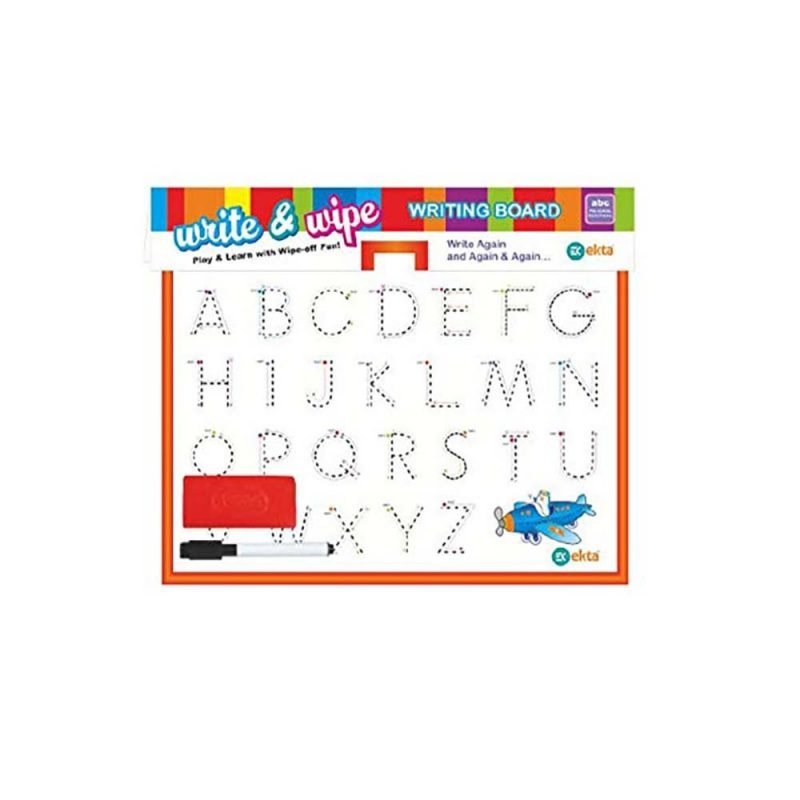 Write & Wipe Writing Board (Alphabets) – Ekta – TOYS & GIFTS