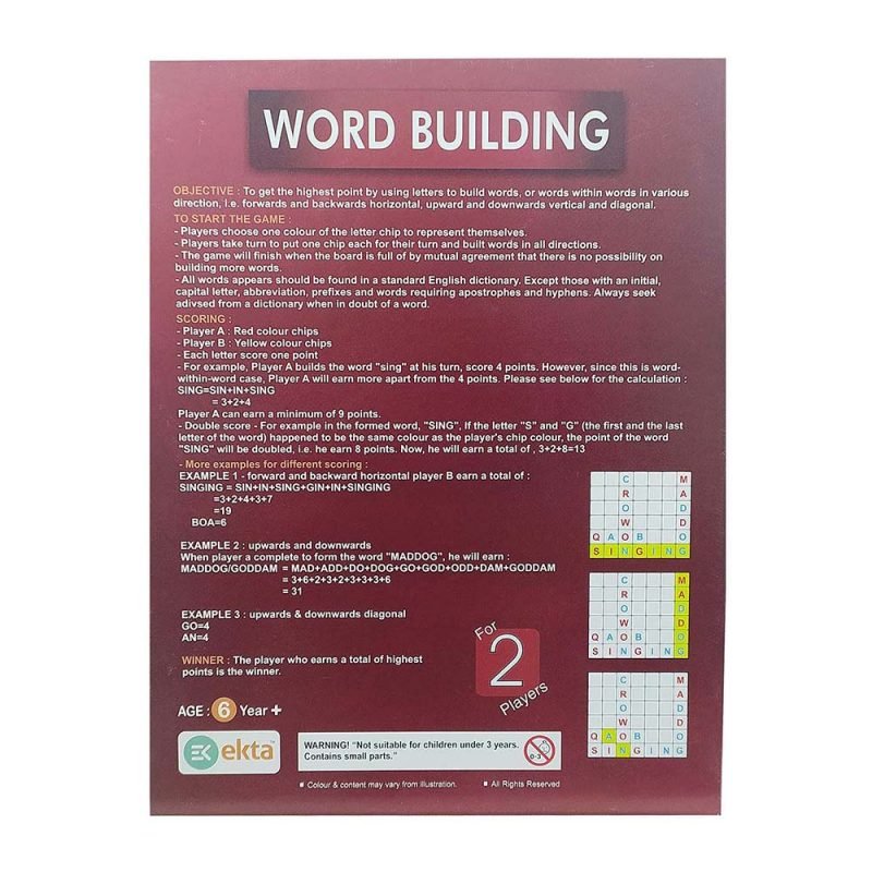 Word Building Family Game – EKTA – TOYS & GIFTS