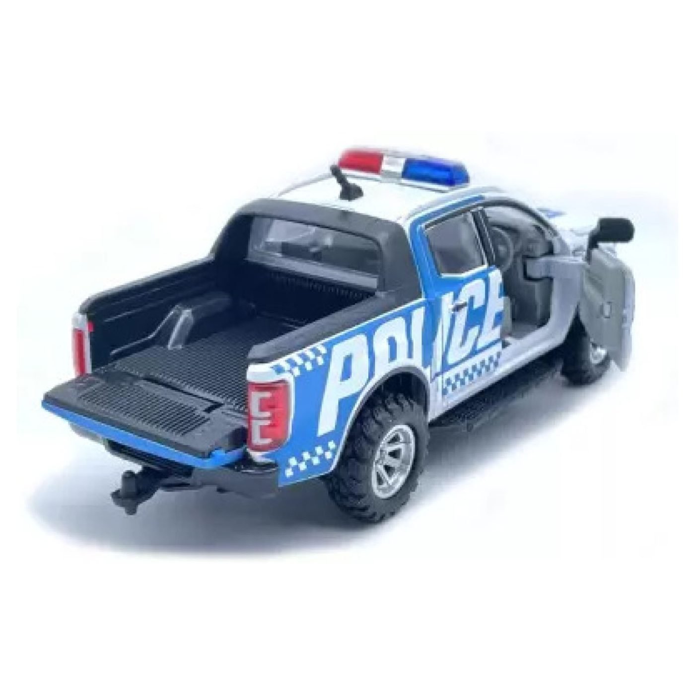 Blue Hawk Police Car UTE Series Emergency Squad Toy Car – Pull Back ...