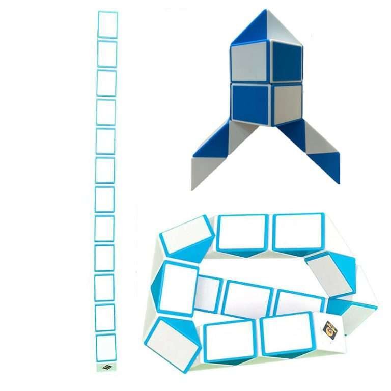 Magic Snake With 24 Wedge Blocks | Geometric Brain Teaser Rubik’s Cube ...