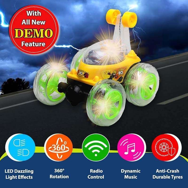 Big Stunt Toy Car for Kids | Remote Control Rechargeable 360 Degree ...